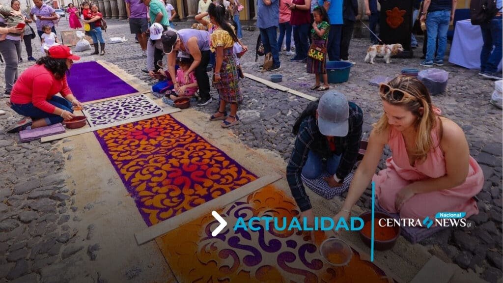 Semana Santa 2024: Coloridas alfombras guatemaltecas decoran las calles